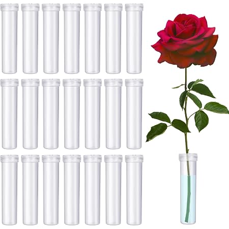 Amazon.com: SBYURE 100 Pack Flower Water Tubes Floral Vials Tubes for ...