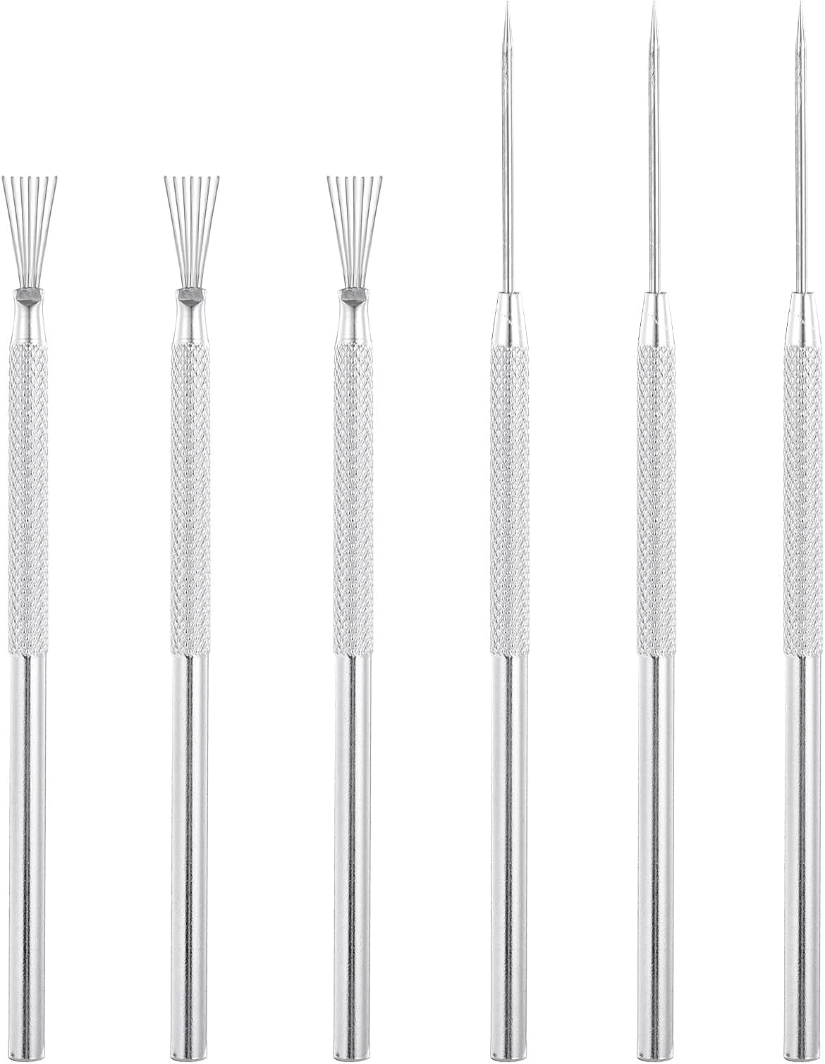 AOVNA 2Pcs Clay Pottery Sculpture Needle Seven Wire Texture Brush ...