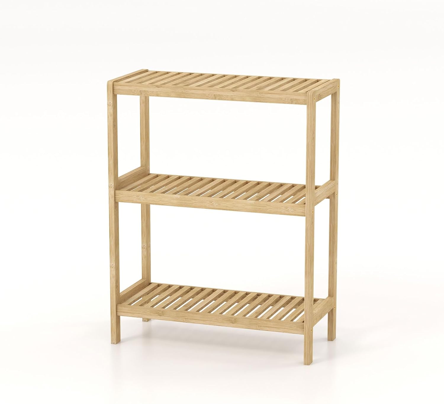 Amazon.com: Kinquat 3 Tier Bamboo Shelf, Bamboo Shelf, Bamboo Bathroom ...