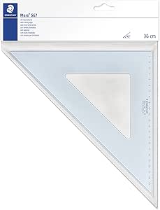 STAEDTLER 567 36 Mars Plexiglass Drawing Triangle 36 cm Blue ...