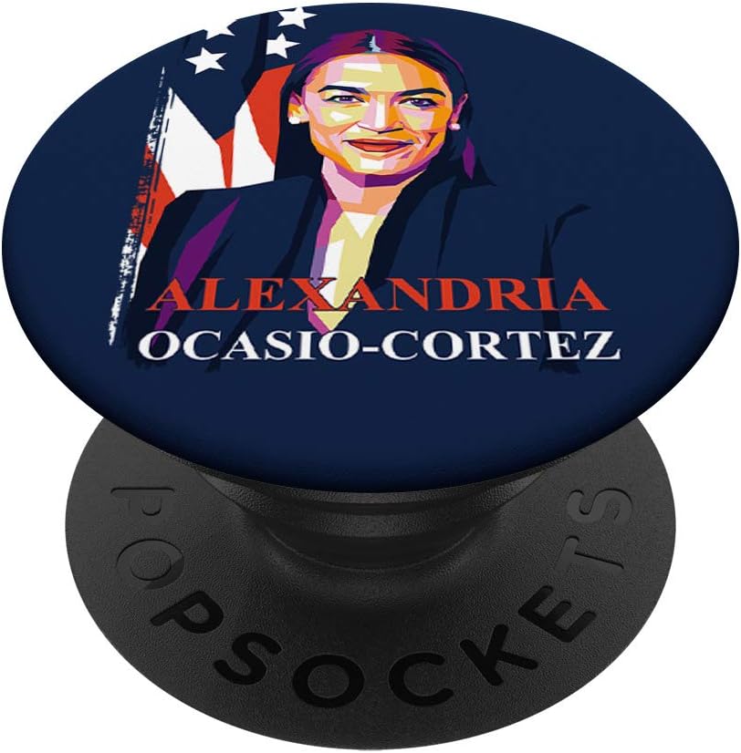 Amazon.com: Alexandria Ocasio-Cortez Poster Design AOC Flag WPAP Pop ...
