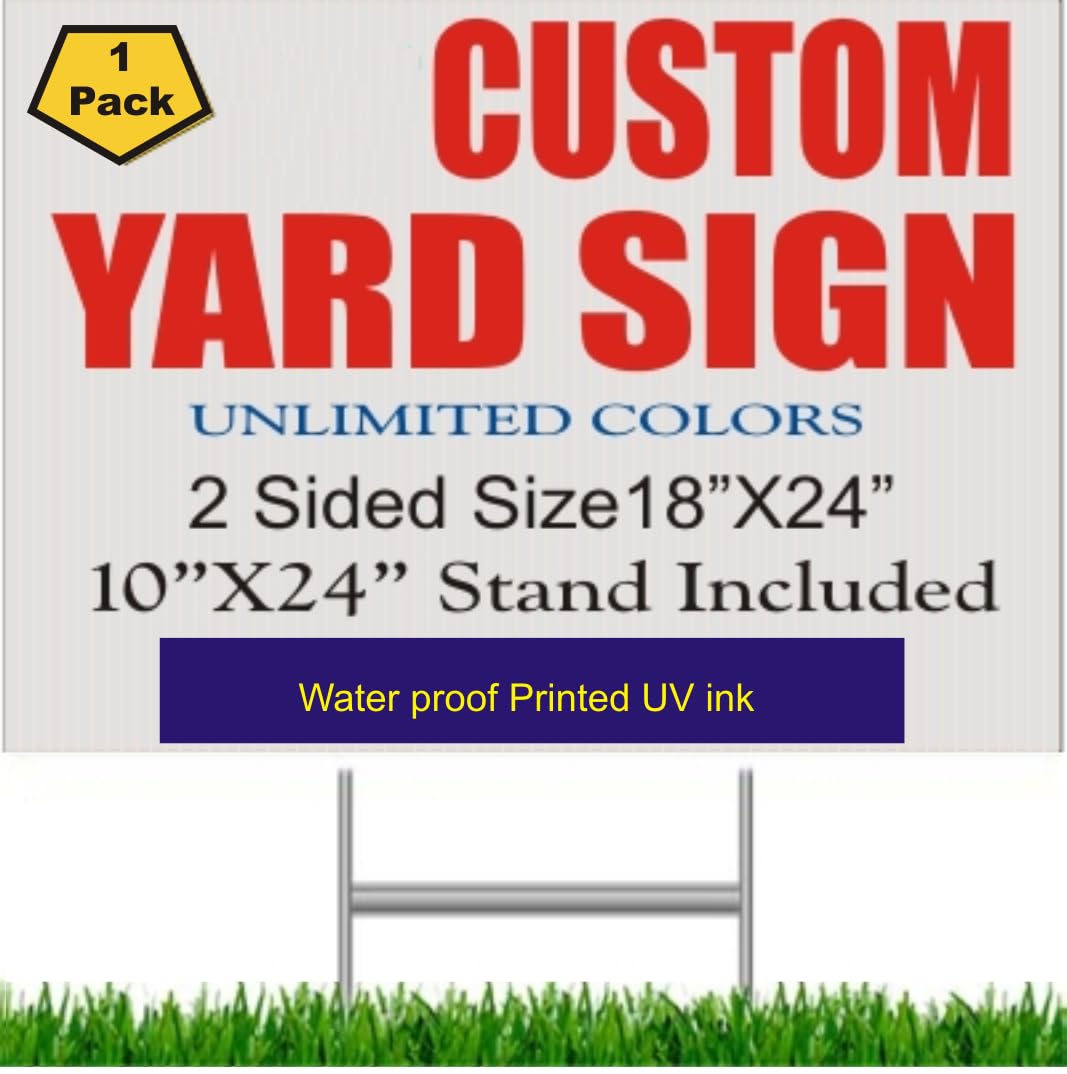 Amazon.com : Custom yard signs Custom Printed GSP "Yard Signs Business ...