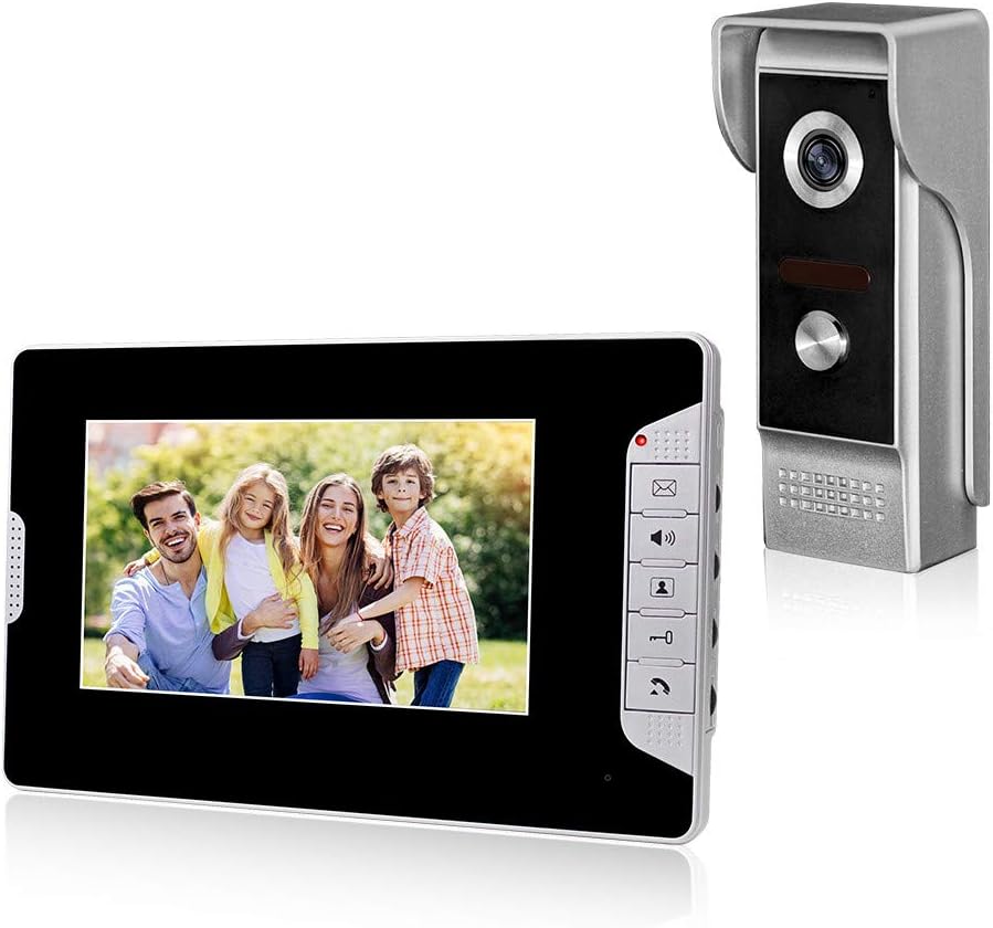 OBO HANDS Interphone Filaire 7pouces,Caméra à Vision Nocturne 110-240V ...