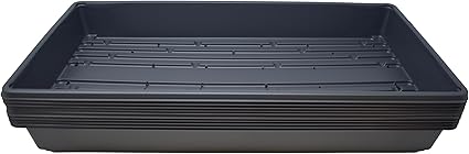 Amazon.com : 10 Plant Growing Trays (with Drain Holes) - 20" x 10 ...