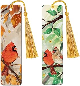Amazon.com: WIRESTER Set of 2 Metal Bookmarks with Light Gold Tassel for Students, Reader ...