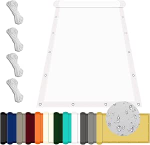 Amazon.co.jp: Awning Shade 1 x 1.2 m Blackout Uv Cut Shade for Veranda ...