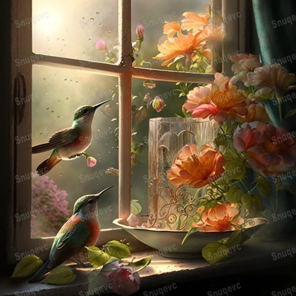 Amazon.com: Flowering Hummingbird 1000 Piece Artistic Jigsaw Puzzle - Best Brain Exercises for ...