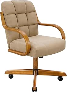 Amazon.com - Chromcraft Douglas Set of 1 Casual Dining Chair Caster ...