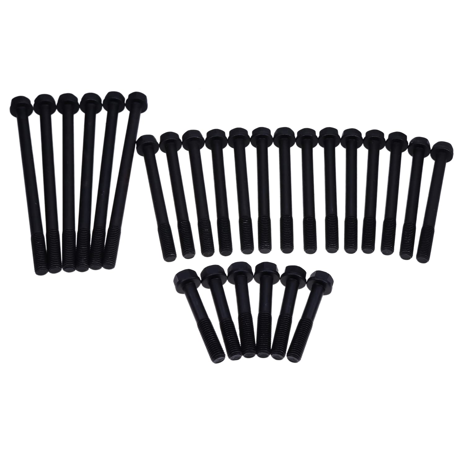 Amazon.com: 26PCS Cylinder Head Bolts Bolt Kit Set Compatible with ...