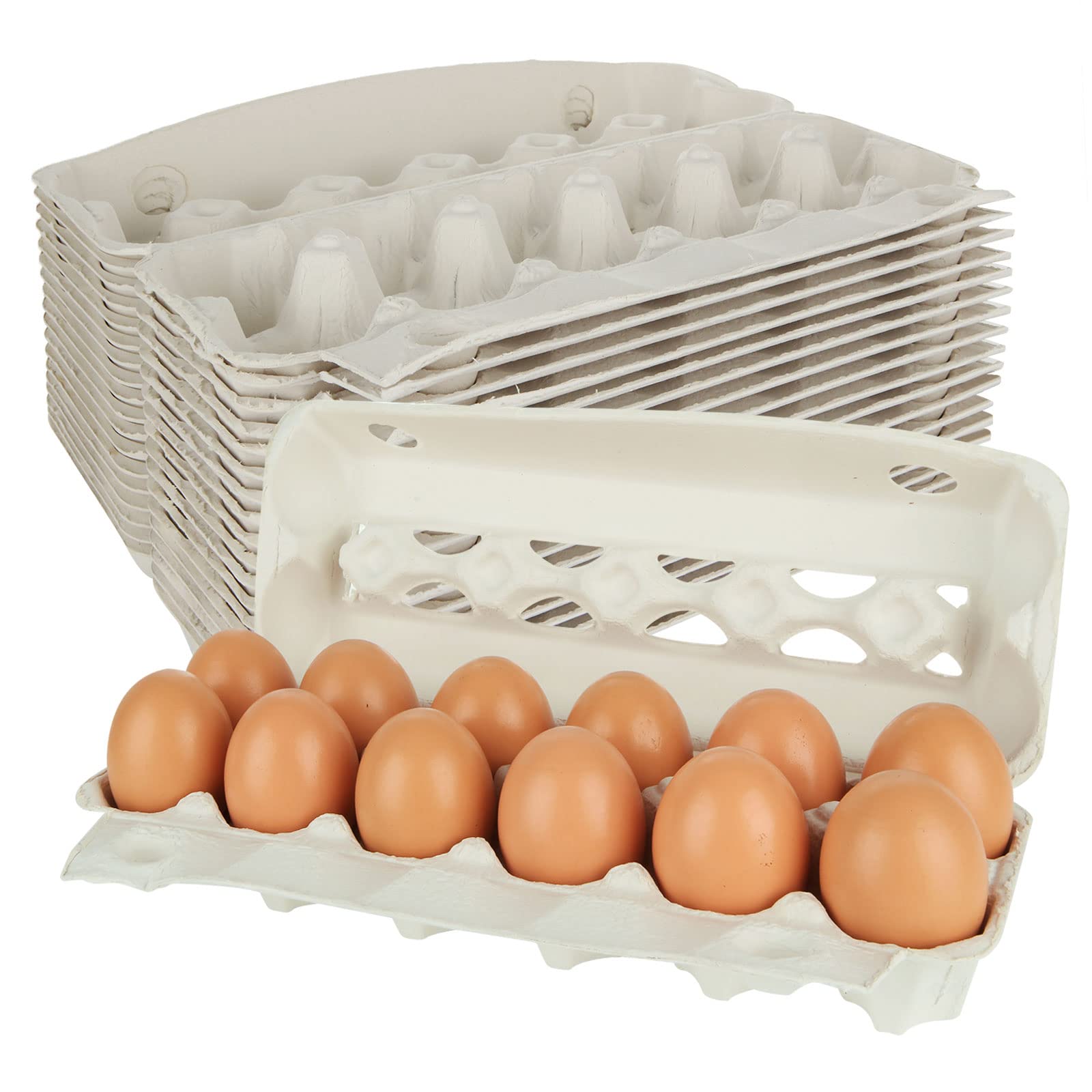 Amazon.com - 22 Pack Paper Pulp Egg Cartons for Chicken Eggs, Empty Egg ...