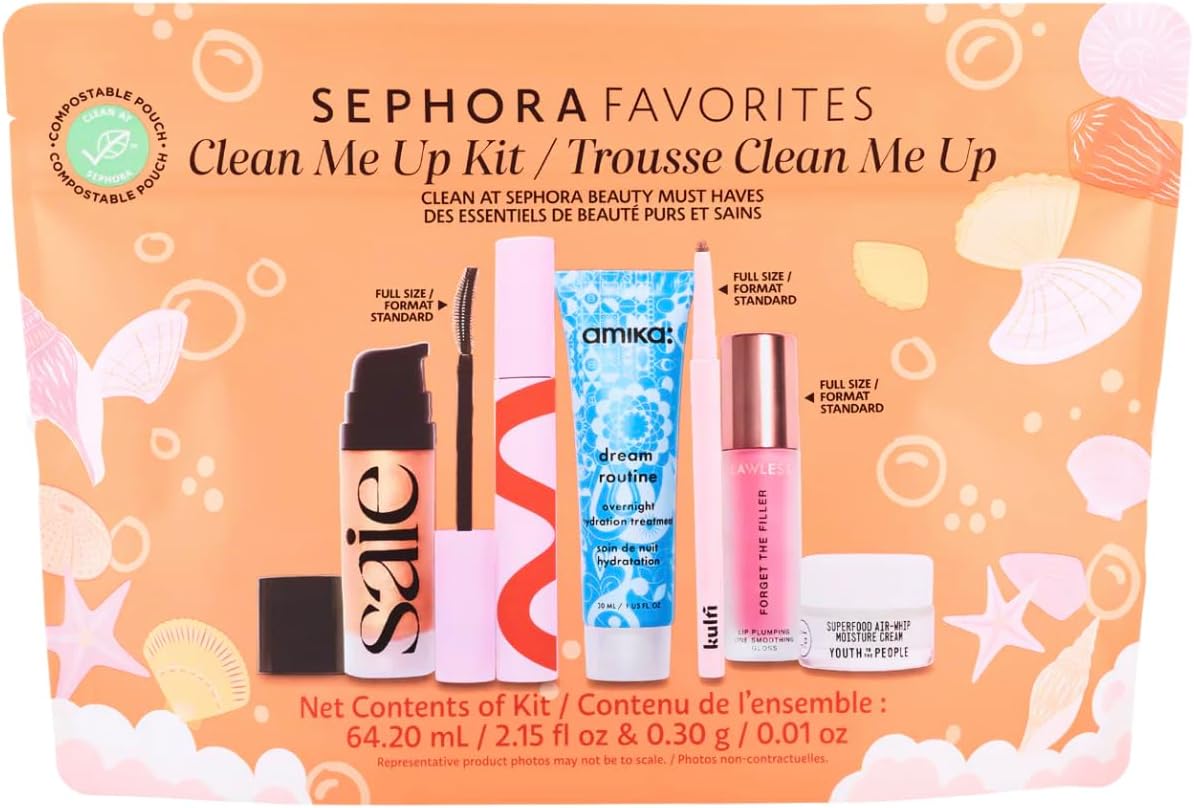 Amazon.com : Sephora Favorites Clean Me Up Kit, Orange : Beauty ...