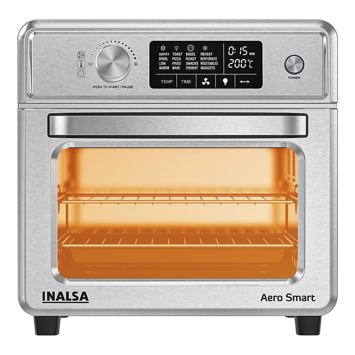 INALSA Air Fryer Oven Aero Smart With 23 L Capacity|1700 W-16 Preset ...