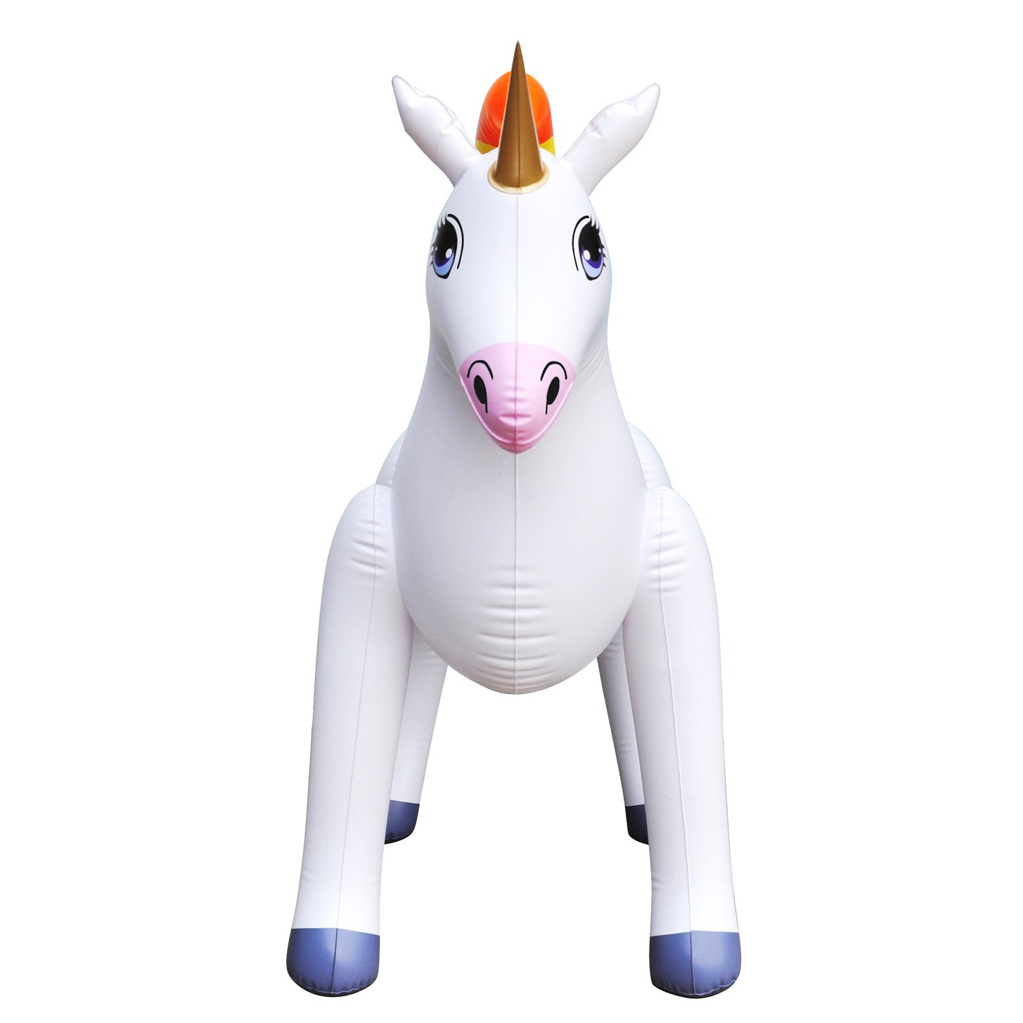 Snapklik.com : Jet Creations Inflatable Standing Rainbow Unicorn