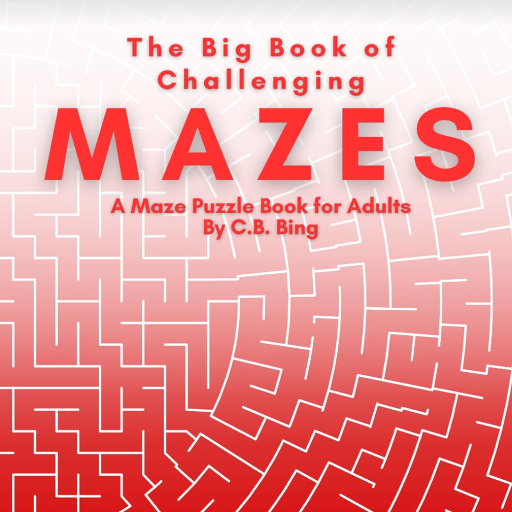 The Big Book of Challenging Mazes: A Puzzle Book for Adults - Train ...