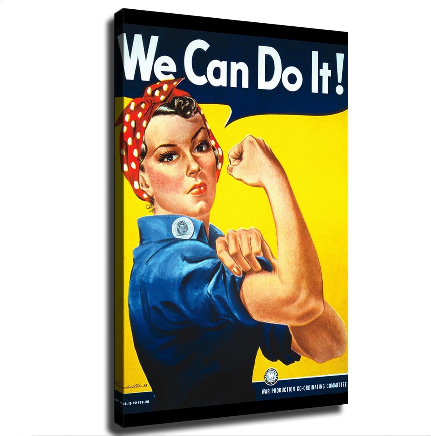 Amazon.com: War Propaganda Rosie The Riveter We Can Do It Motivational ...