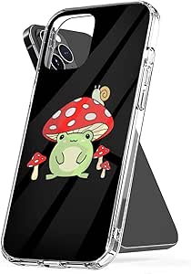 Amazon.com: Phone Case Frog Cover with Waterproof Mushroom Accessories Hat Frog Cottagecore ...