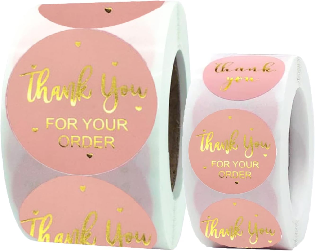 Amazon.com : 500 Thank You for Your Order Stickers, Chic Pink Thank You ...