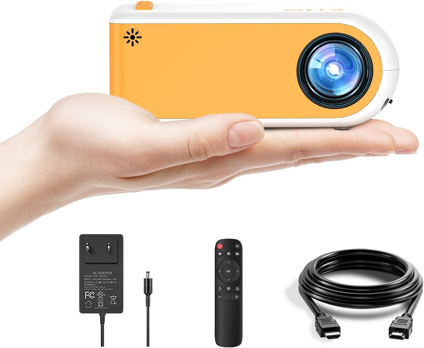 Amazon.com: Mini Projector, 1080P Supported Movie Projector, Portable ...