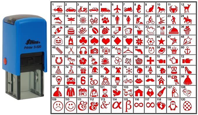 Choose Your Personalized Icon Rubber Stamp Self Inking 20 mm Mini ...