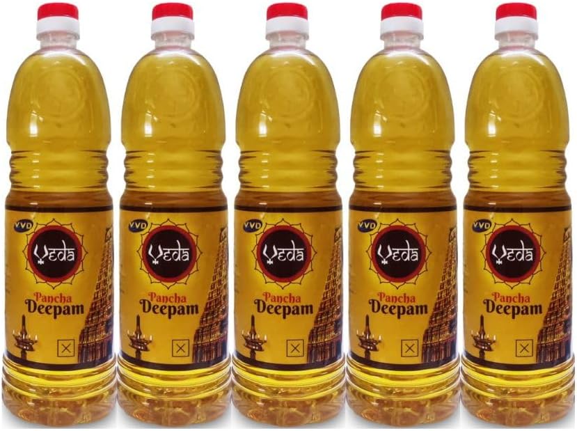 VVD Veda Pancha Deepam Oil | Lamp oil for Daily diya |MIX of pancha oil ...