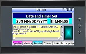 HMI 5" HMI PLC Combo Programmable Logic Controller with Touch Panel ...