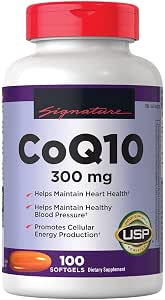 Amazon.com: Signature Coenzyme Q10 - CoQ10, Maintains Healthy Blood ...