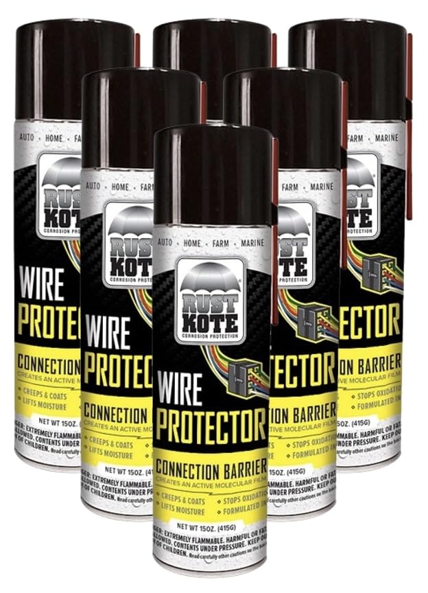Amazon.com: 6 Pack - RustKote Wire Protector - Aerosol Can 15oz - Stops ...