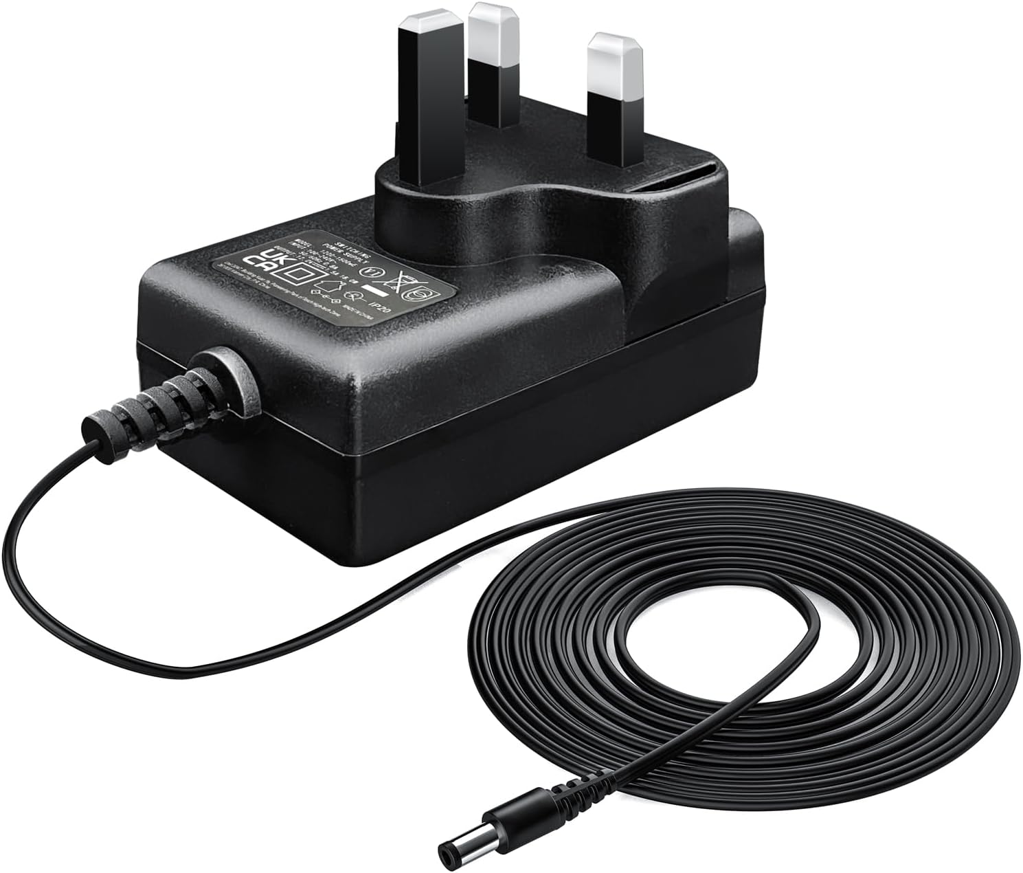 Security-01 AC to DC 12V 1.5A Power Adapter Supply, Plug UK 3.5mm x 1 ...