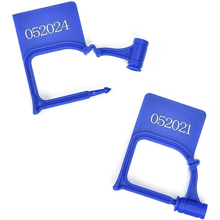 100 Plastic Security Padlock Seal Numbered Tamper Evident Disposable ...