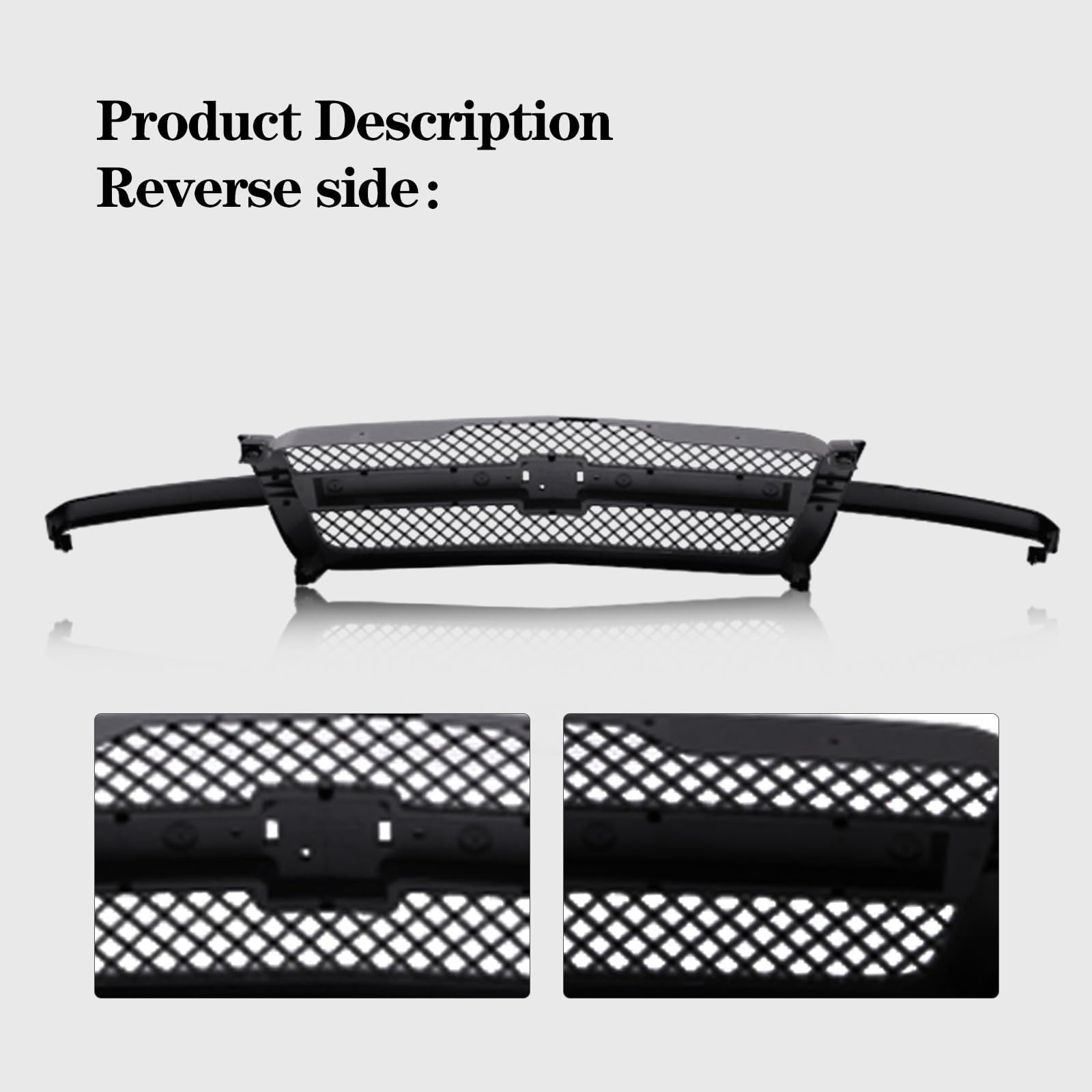 Silverado Grill Chrome/Black Grille Insert For 2003-2006 Chevy ...