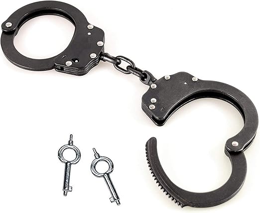 Polizei Handschellen mit Kette und Schlüssel für Security Ausrüstung ...