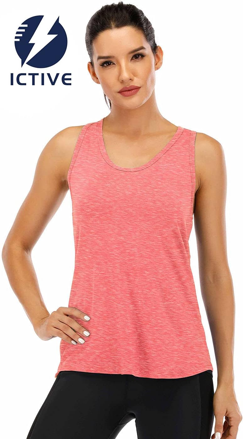 ICTIVE Workout Tank Tops for Women Sleeveless Yoga Shirts for Women ...