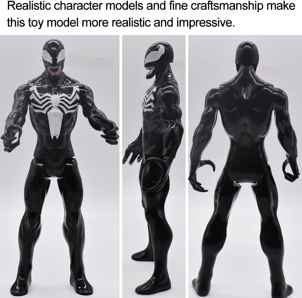 Hilloly Marvel Venom Titan Hero Series Venom Figure 30cm, Spide-Man ...