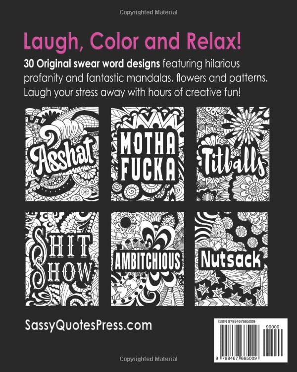Snapklik.com : Swear Word Coloring Book For Women: Cuss And Color ...
