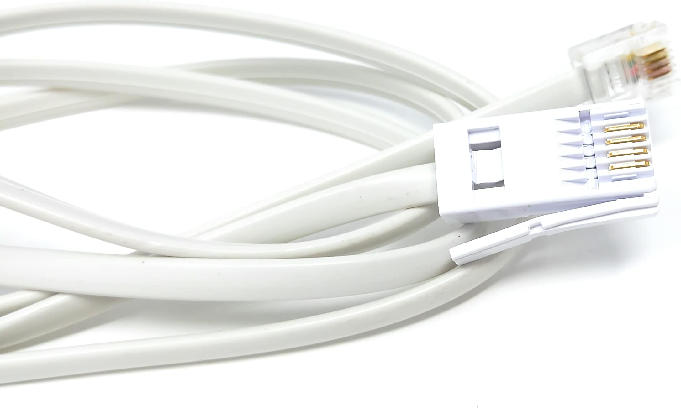 PC Supplies Limited PCSL® BT Plug to RJ11 Modem Cable (1m, White ...