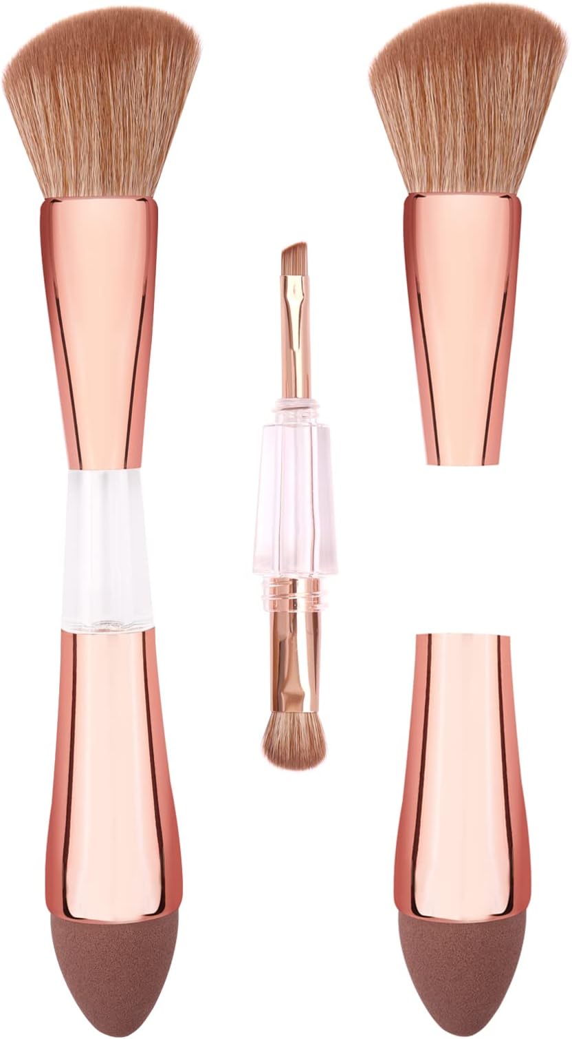 Amazon.com: Raffaello 4-in-1 Travel Makeup Brush, Multi-use Makeup ...