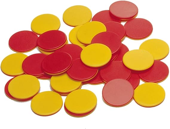 Amazon.com: Learning Resources Two-Color Counters, Red/Yellow ...