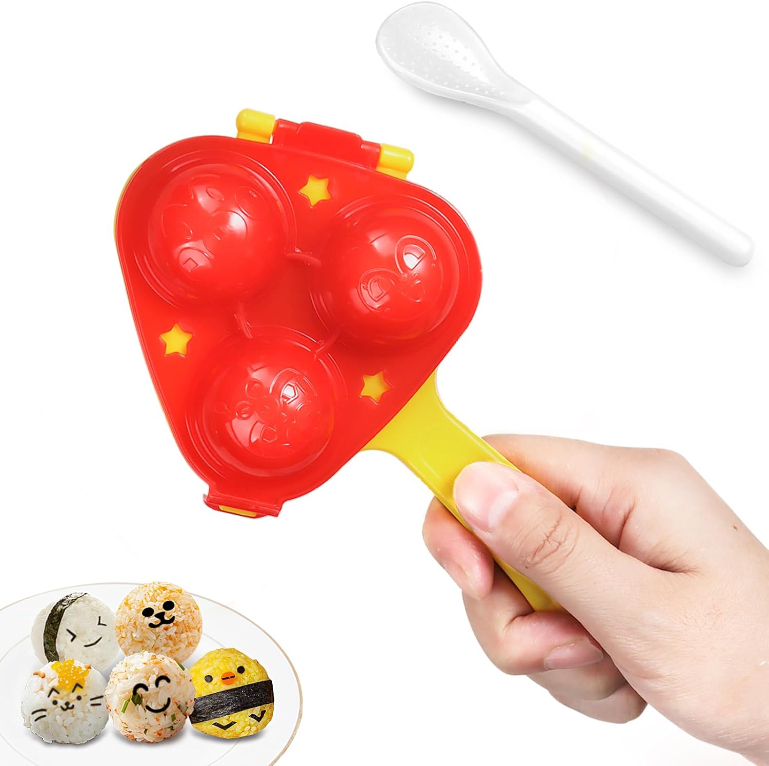 Amazon.com | Rice Ball Mold, Upgraded Rice Ball Shaker, Onigiri Rice ...