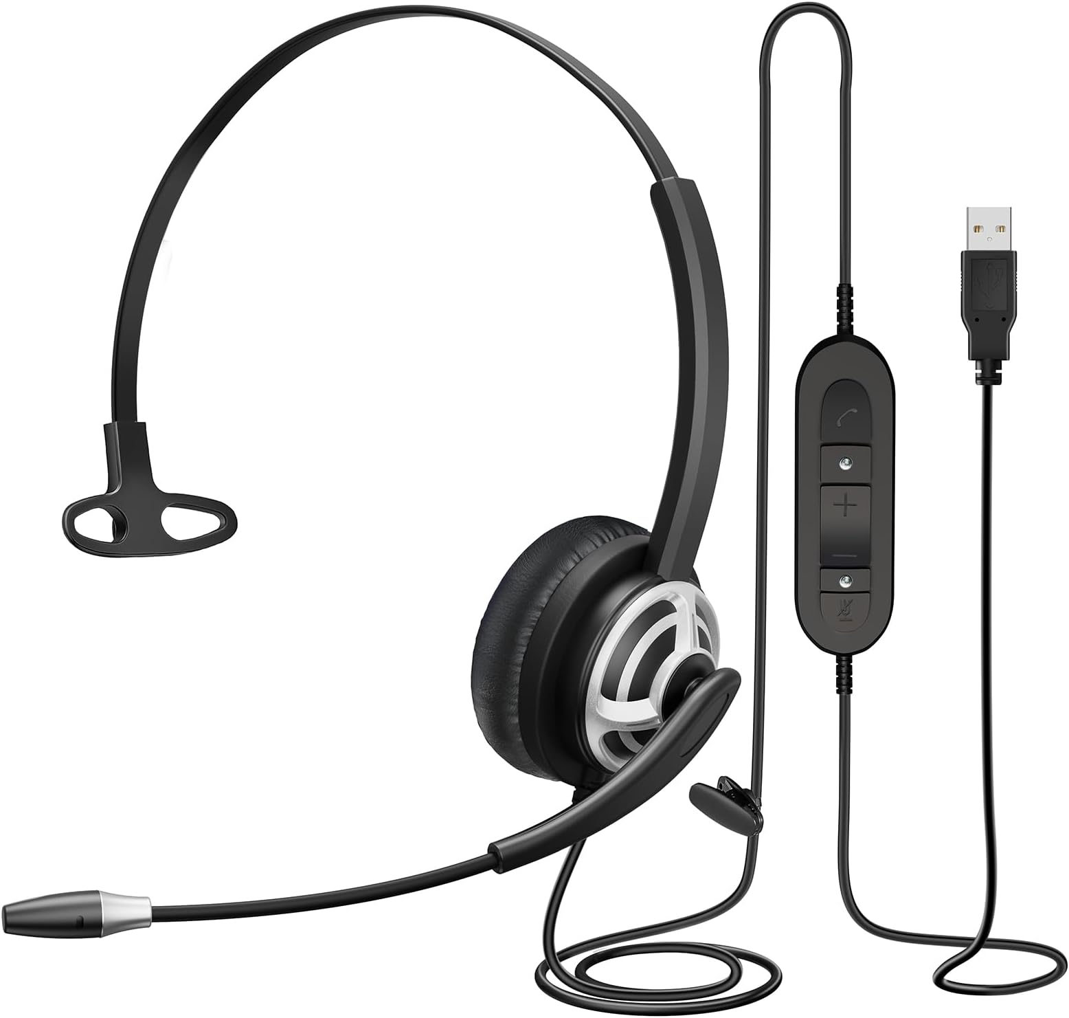 Amazon.com: Morpheus 360 Connect USB Mono Headset with Boom Microphone ...
