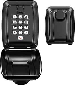 AMIR Key Lock Box, Extra Large Push Button Lock Box, Waterproof Lock ...