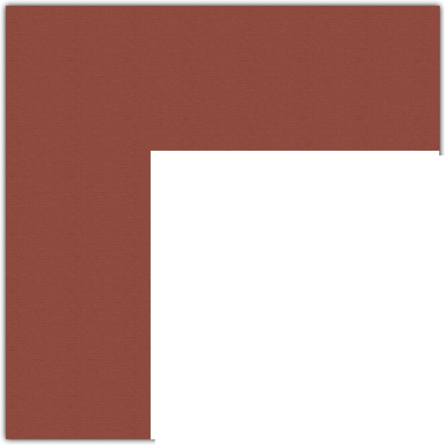 Amazon.com: 15x26 Terra-cotta / Cognac Custom Mat for Picture Frame ...