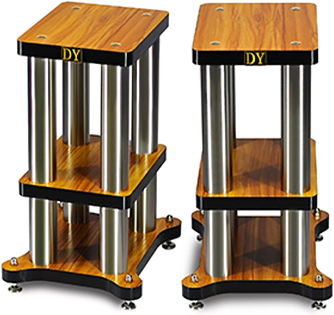 Speaker Stand Bookshelf Speaker Stands, Wooden Base Bookshelf Speaker ...
