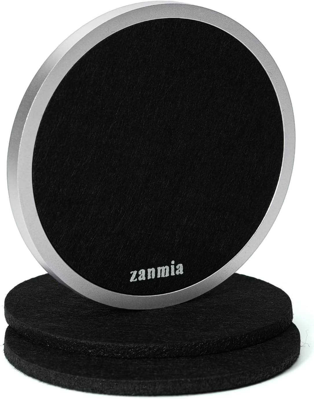 Amazon.com | Zanmia Metal Coaster Set with 1 Aluminum Base & 3 Felt ...