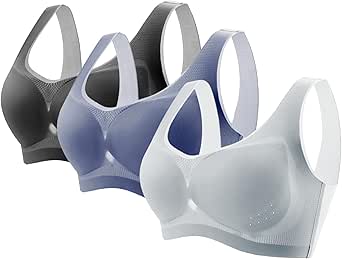 Women's Sports Bras Ultra Thin Seamless Bras Lightweight Cool Stretchy ...