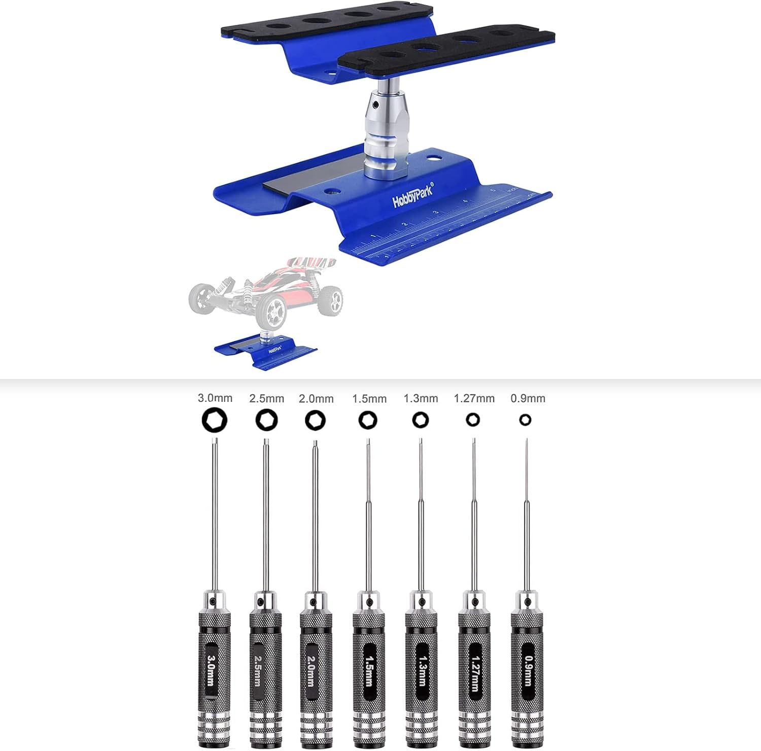 Amazon.com: HobbyPark RC Allen Driver Set & RC Car Work Stand : Toys ...