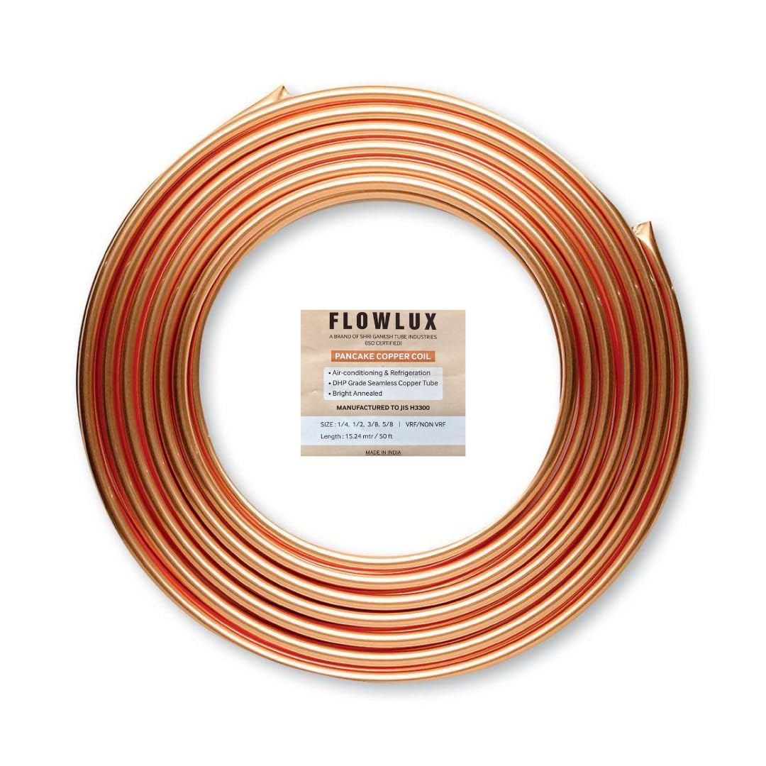 FLOWLUX SOFT COPPER TUBES, OUTER DIA- 1/2 INCH, WALL THICKNESS 22 SWG ...