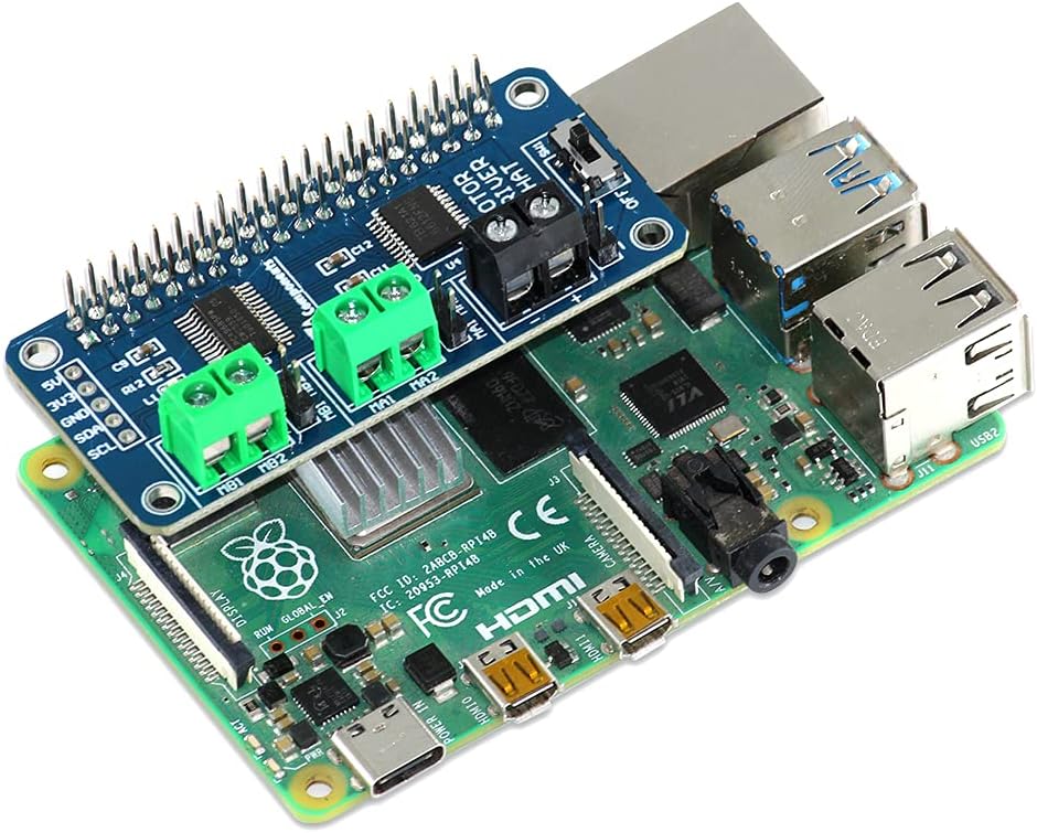 Amazon.com: sb components Raspberry Pi Motor Driver Board I2C IIC ...