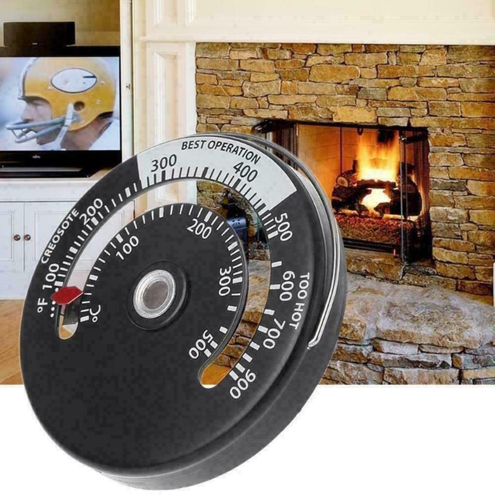 Fireplace Thermometer, Magnetic Stove Log Burner Thermometer Fireplace ...