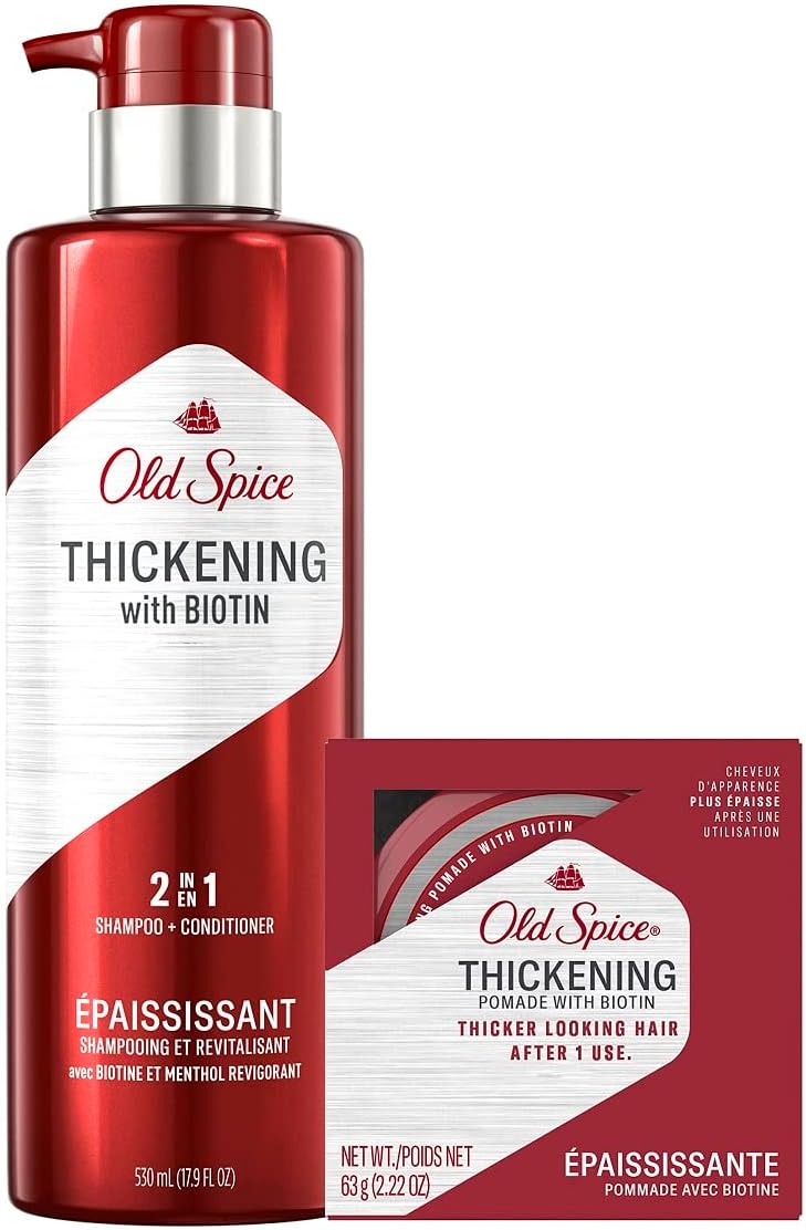 Amazon.com: Old Spice Men's Thickening 2-in-1 Shampoo and Conditioner ...