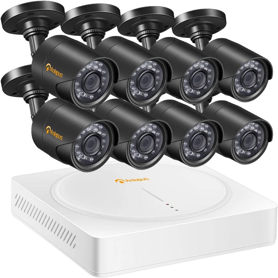 Amazon.com : Anlapus 8 Channel HD 1080p Lite Security System DVR and 8 ...